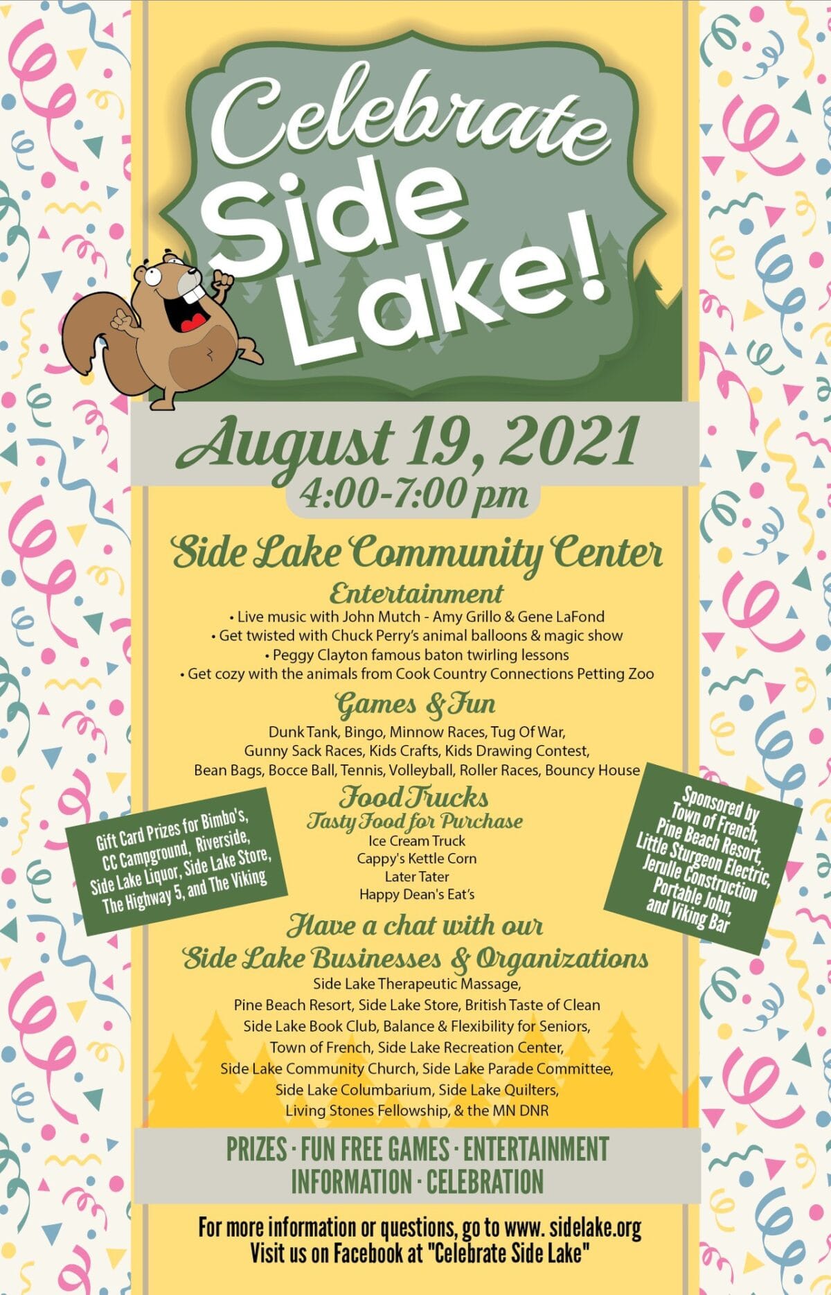 Celebrate Side Lake! – Side Lake, Minnesota